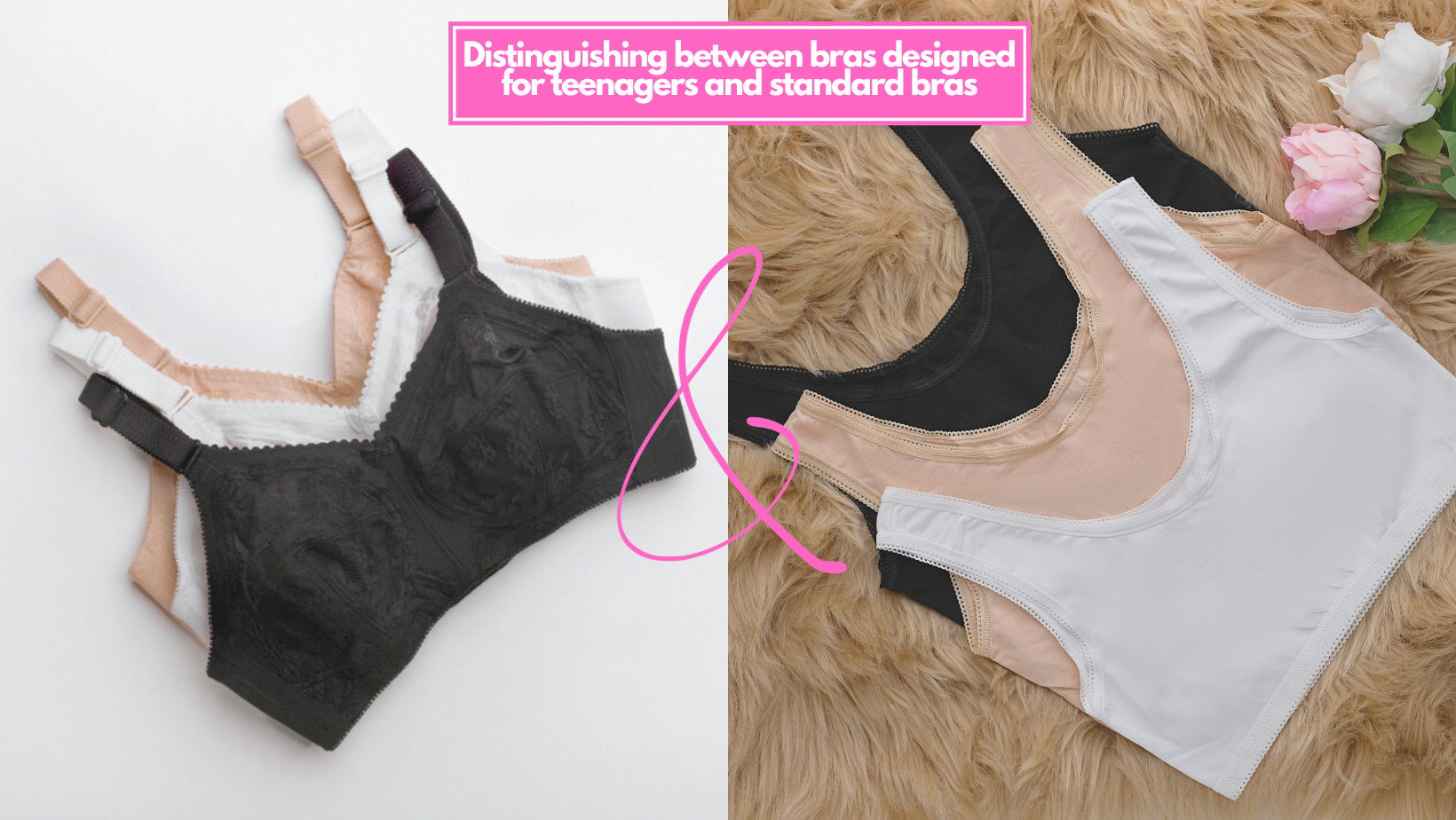 Distinguishing between bras designed for teenagers and standard bras ...